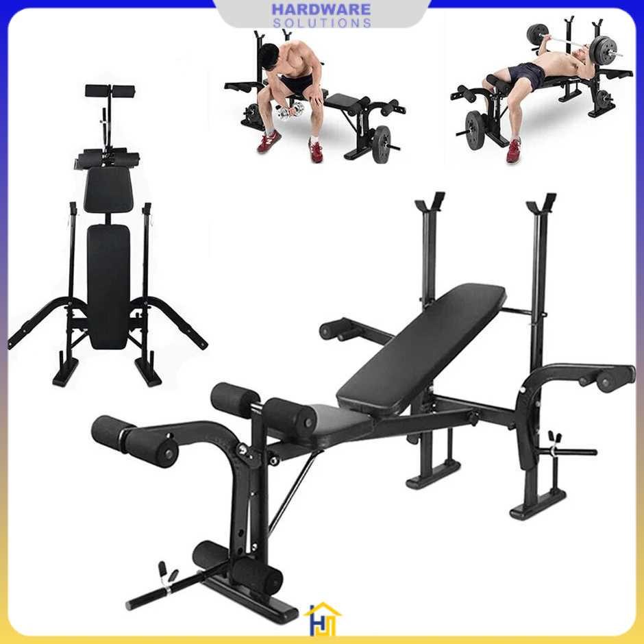 Jual Fitness Station Weight Bench Press Body Building Rig Home Gym - ZE68 | Shopee Indonesia