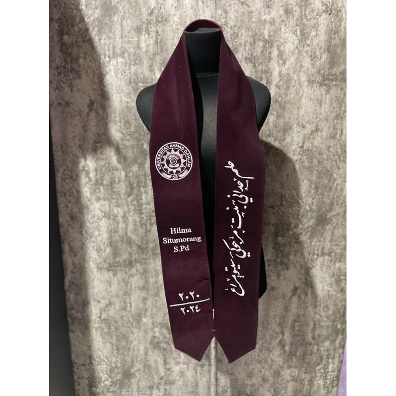 Jual Selempang Wisuda Leher Font Bahasa Asing Selempang Wisuda | Shopee ...