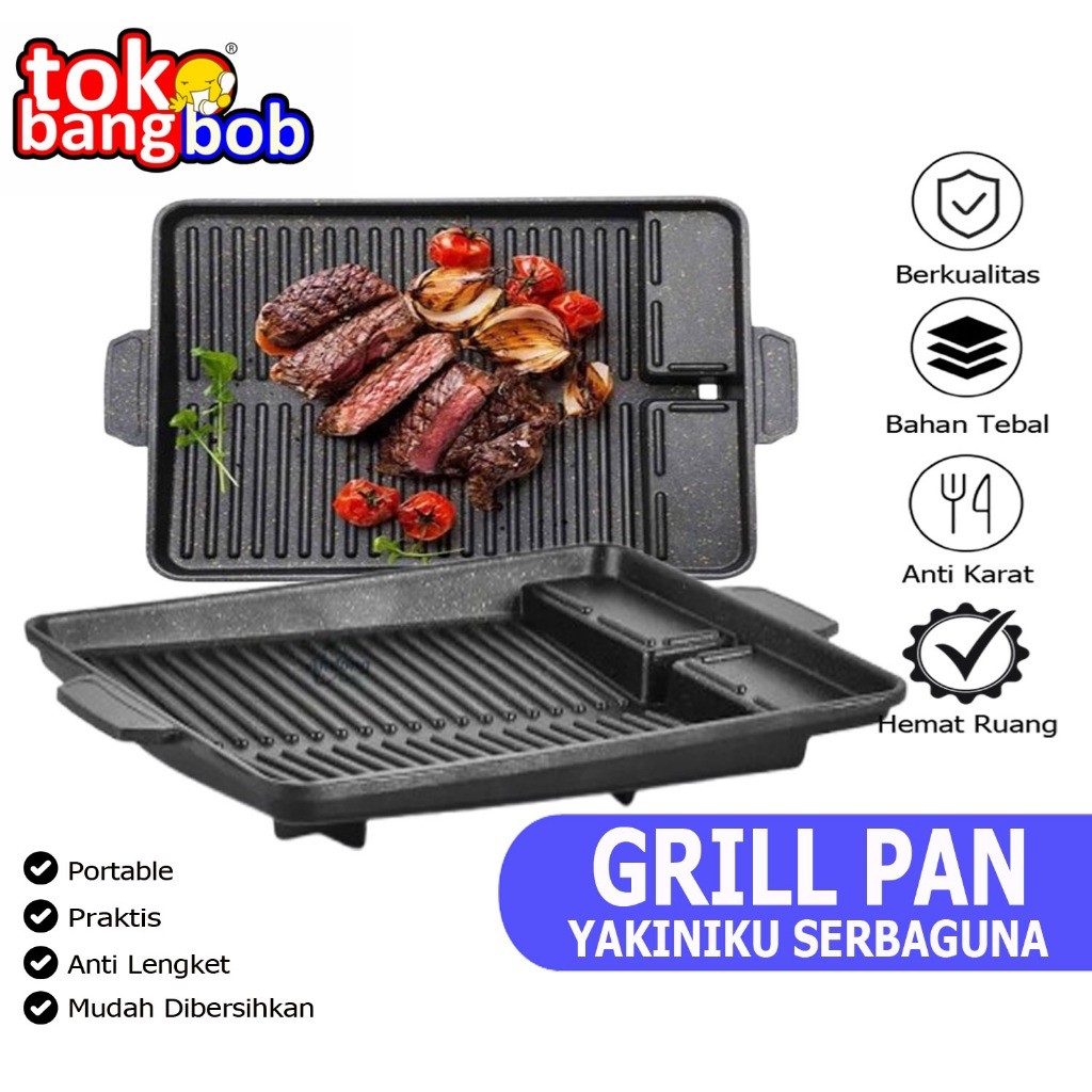 Jual Paket Grill Pan Yakiniku KOREAN BBQ Grill / panggangan KOREAN BBQ ...