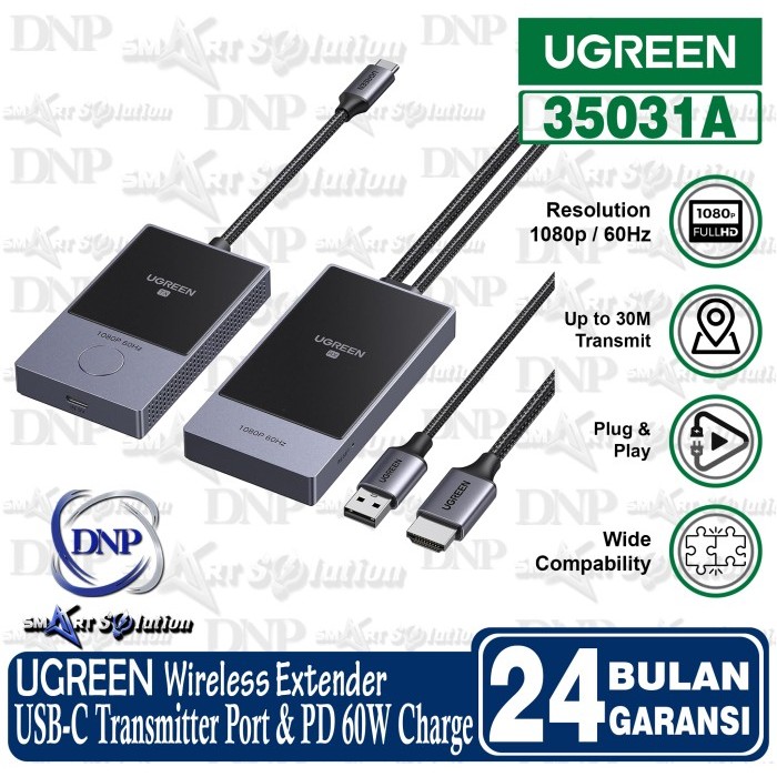 Jual UGREEN Wireless HDMI Extender Video Transmitter 1080P 5G Distance ...