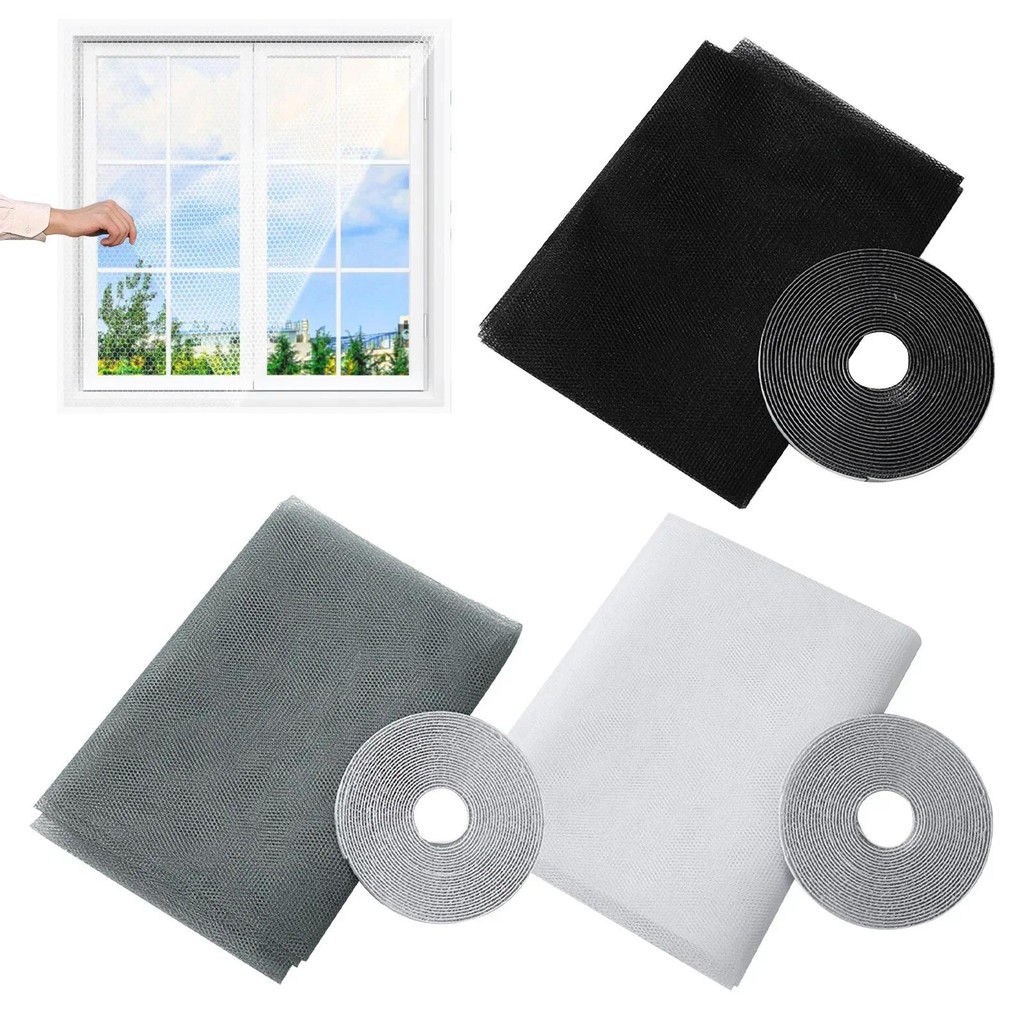 Jual Anti Fly Mosquito Net Window Screen Mesh Adhesive Mosquito Insect ...