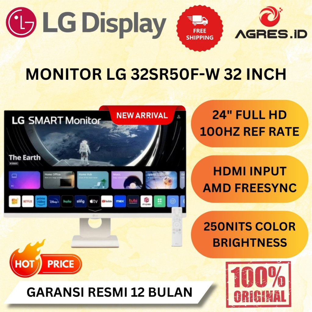 Jual Monitor LG LED Smart Monitor 32SR50F-W | Full HD Resolution | 32 ...