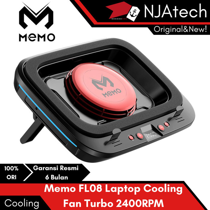 Jual Memo FL08 Laptop Cooling Fan with 2400RPM turbo compressed air ...