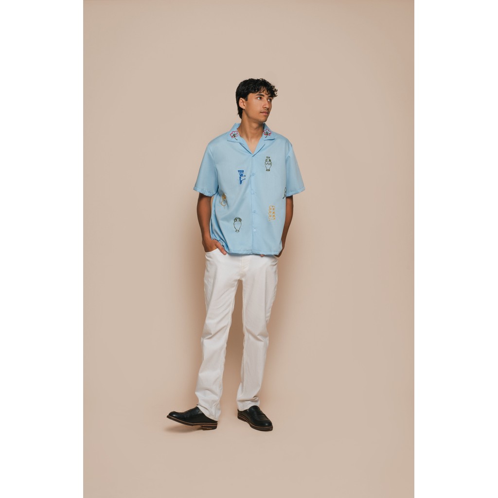 Jual Light Blue Radiant Shirt | Shopee Indonesia
