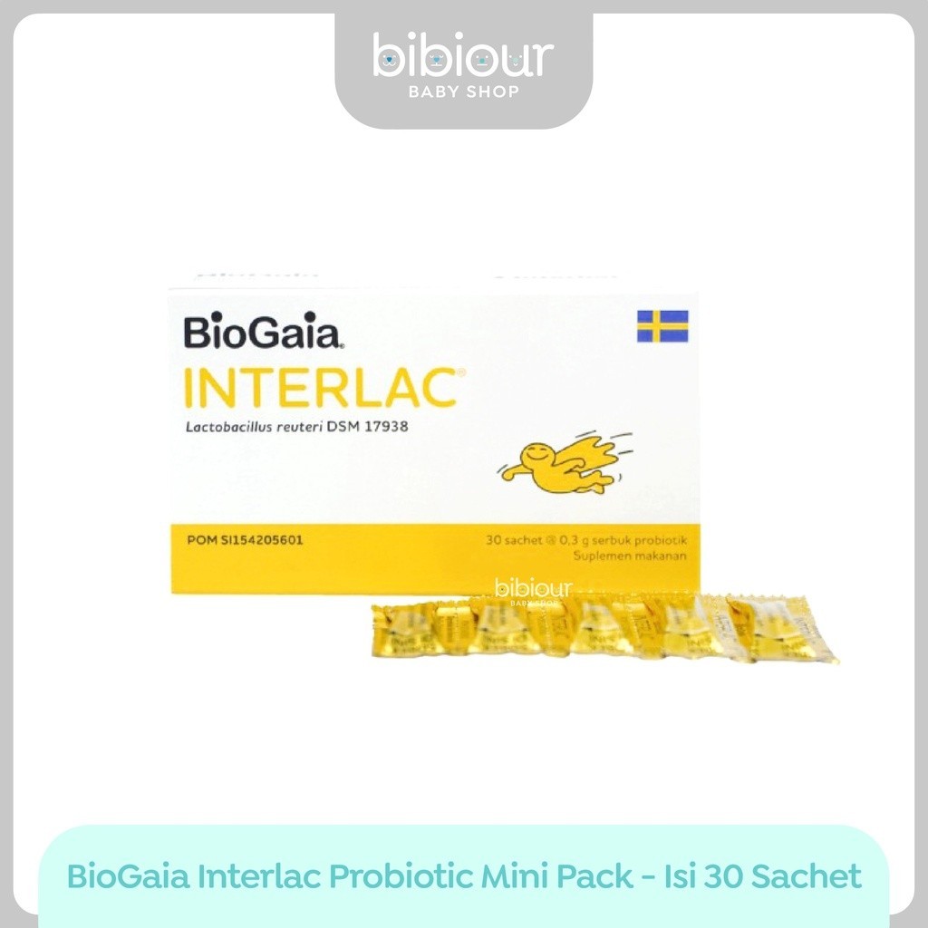 Jual BioGaia Interlac - Mini Pack Sachet Probiotik isi 30pcs | Shopee ...