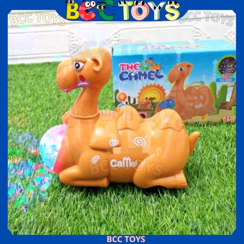 Jual Mainan Unta Arab Camel Berlampu 3D Bisa Berjalan Dan Proyektor ...