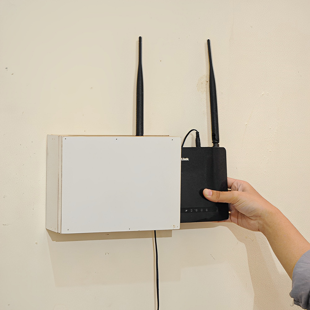 Jual Rak Gantung Dinding Minimalis Serbaguna Set Top Box Wifi Router ...