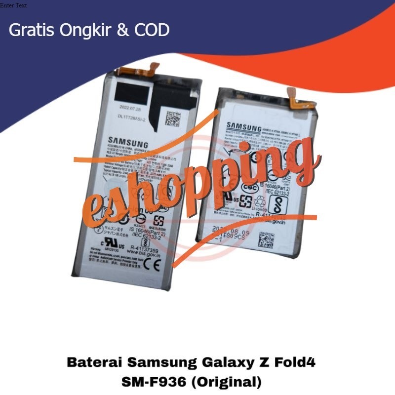 Jual BATERAI BATTERY SAMSUNG GALAXY Z FOLD4 / FOLD 4 SM-F936 ORIGINAL ...