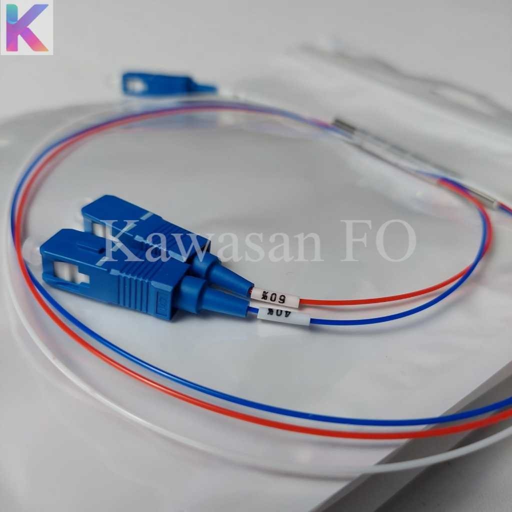 Jual Splitter 1:2 RATIO 40:60 / Splitter Rasio 60:40 SC UPC Passive ...