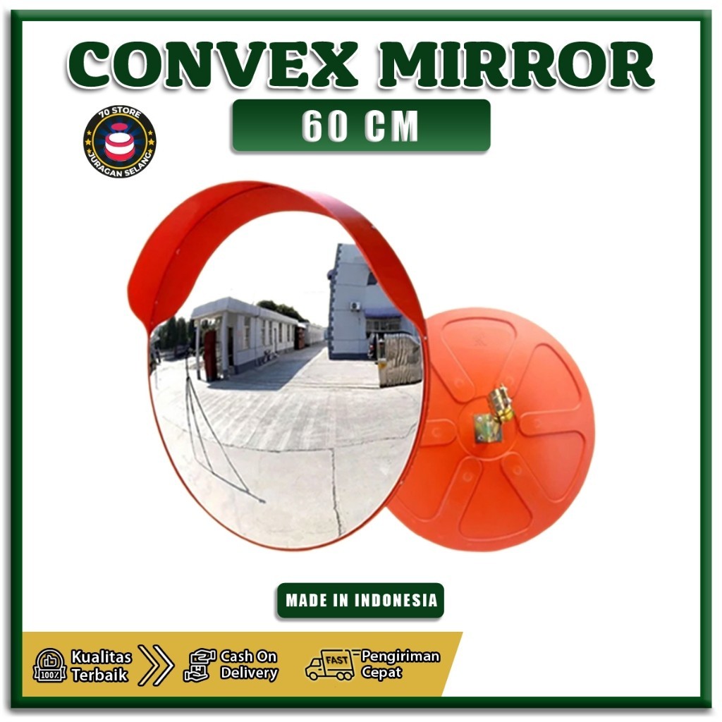 Jual TK85RV CONVEX MIRROR 60 CM OUTDOOR INDOOR KACA CERMIN CEMBUNG SIMPANG JALAN TIKUNGAN COD ...