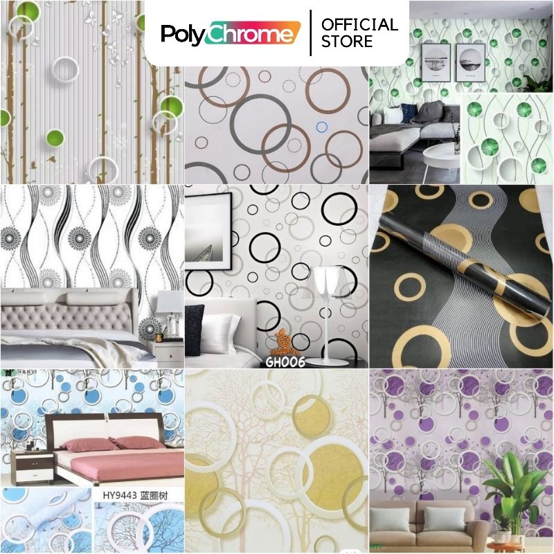 Jual Wallpaper Dinding Stiker Polkadot Walpaper Sticker Minimalis Kamar ...