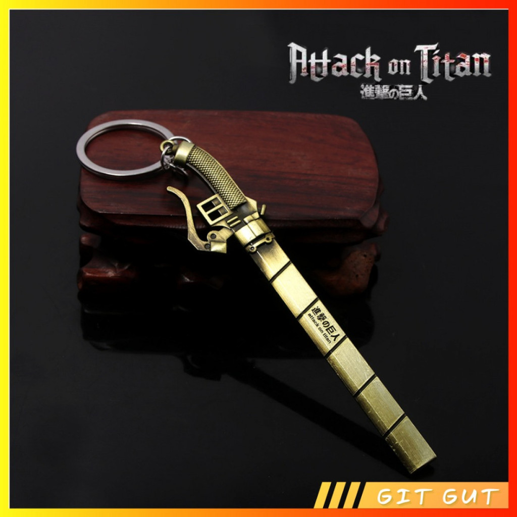 Jual Keychain Gantungan Kunci AoT Attack On Titan Ultrahard Steel Sword ...