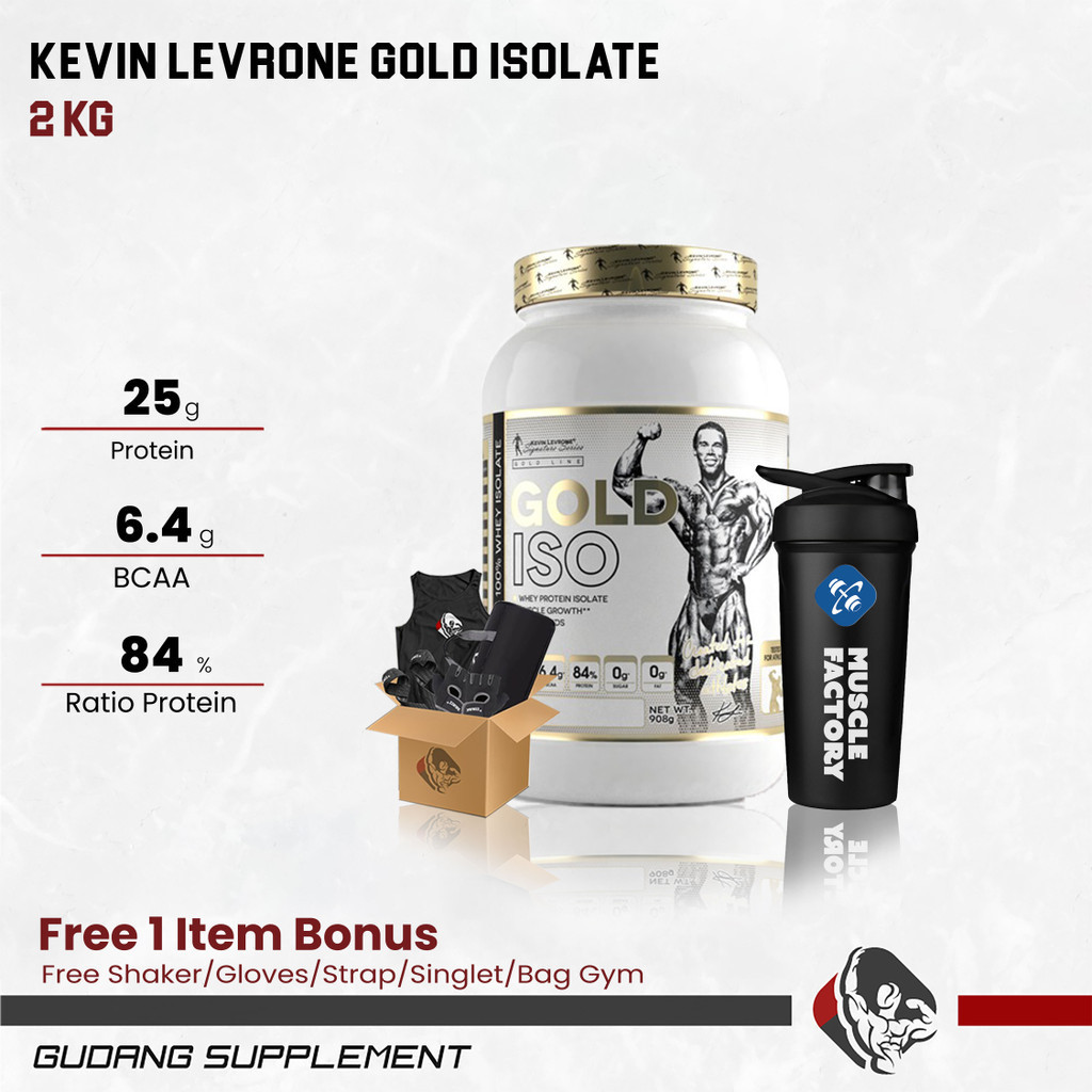 Jual Kevin Levrone Gold Isolate 2kg Whey Protein Isolate | Shopee Indonesia
