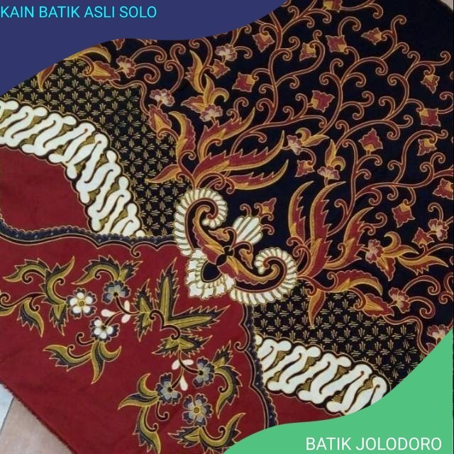 Jual kain batik solo motif parang kembang merah ( Katun Primissima ...