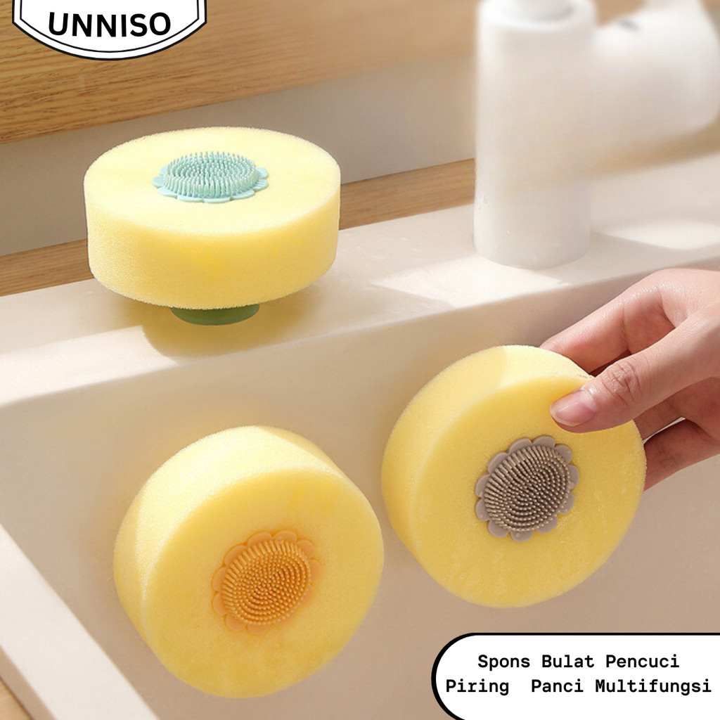 Jual UNNISO - Spons Bulat Pencuci Piring Panci Multifungsi | Shopee ...