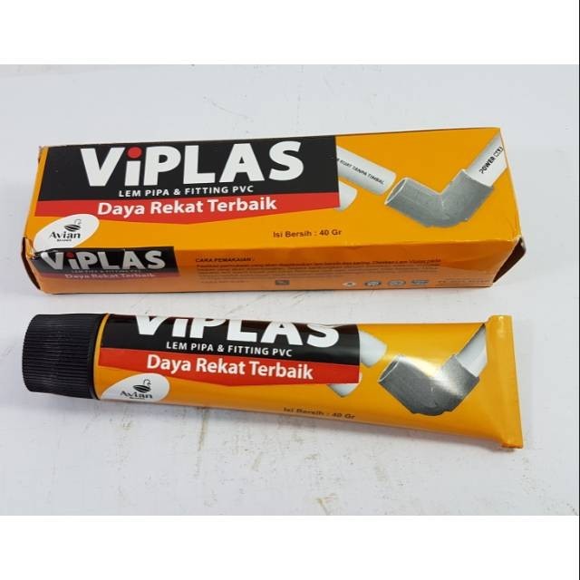 Jual ViPLAS Lem Pipa dan Fitting PVC 40 gram | Shopee Indonesia