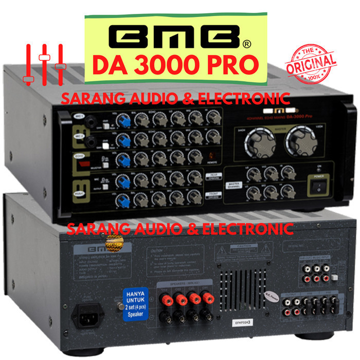 Jual Ampli amplifier BMB DA3000PRO Original BMB DA 3000 PRO BT KARAOKE ...