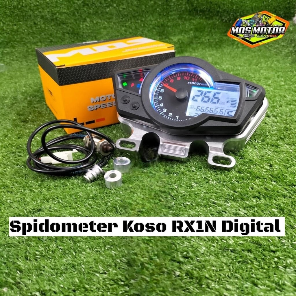 Jual SPEEDOMETER KOSO RX Spido RX1N Digital Spidometer Custom Universal MOS | Shopee Indonesia