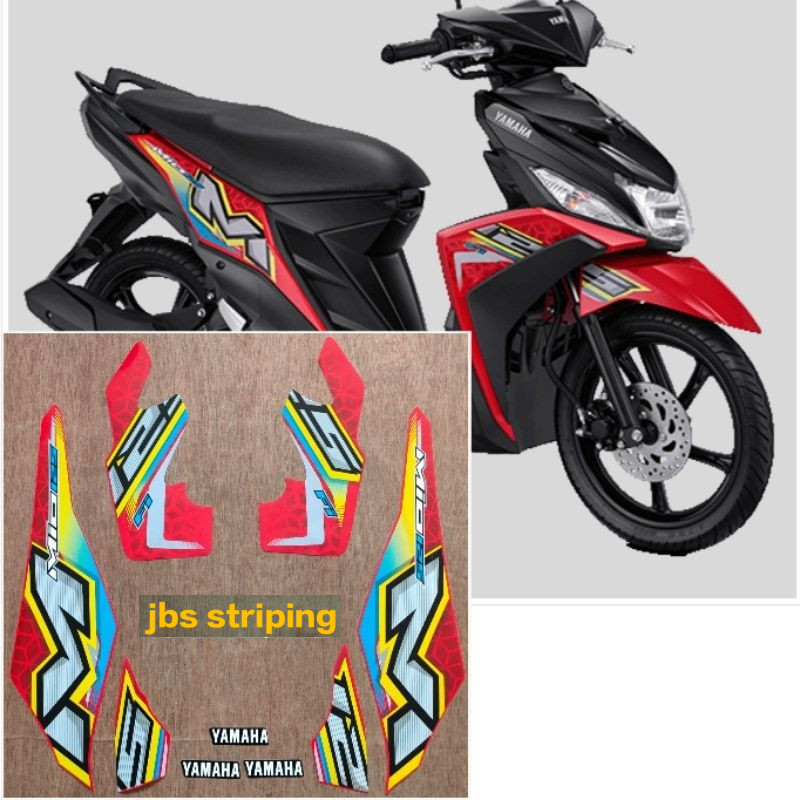 Jual Stiker mio m3 Striping Yamaha Mio M3 FI 125 merah tahun 2023 ...