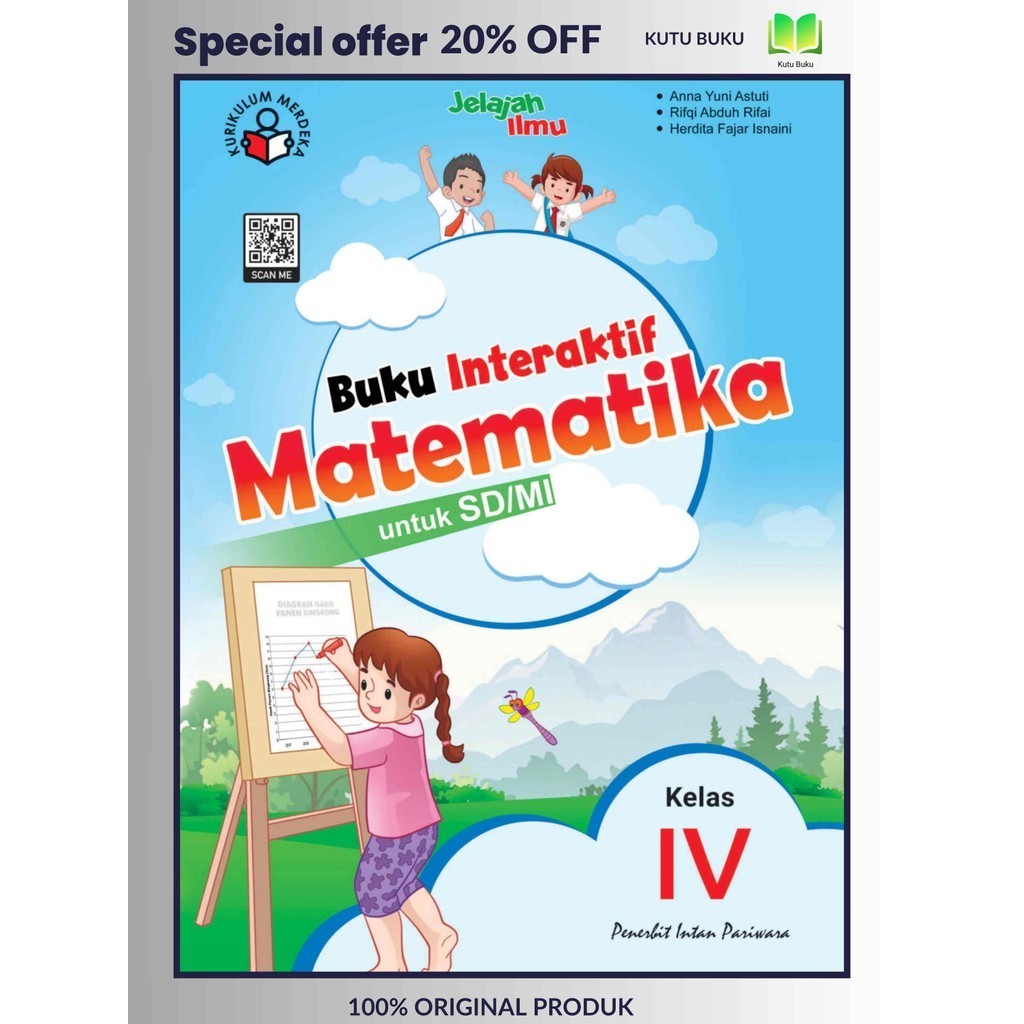 Jual Buku Interaktif Matematika SD Kelas 4 Kurikulum Merdeka Intan pariwara Edisi Terbaru ...