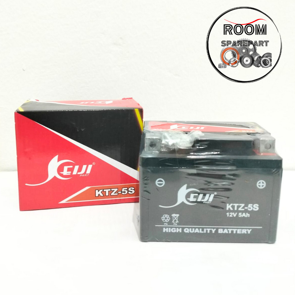 Jual Keiji Accu Aki Kering KTZ-5S KARISMA KHARISMA 1,31KG Battery Aki ...