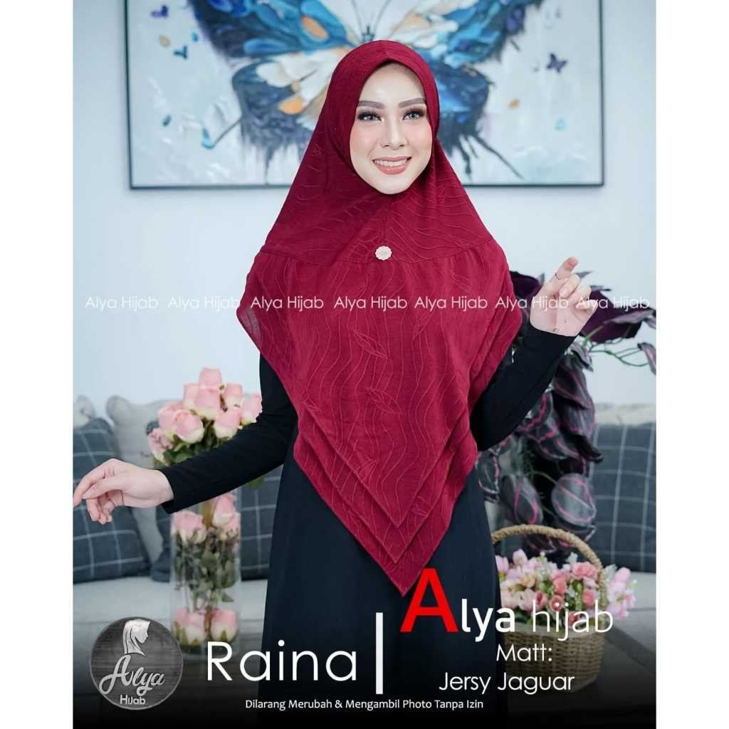 Jual HIJAB RAINA 3 LAYER JUMBO / JILBAB INSTAN JAGUAR SOFT PED / JILBAB ...