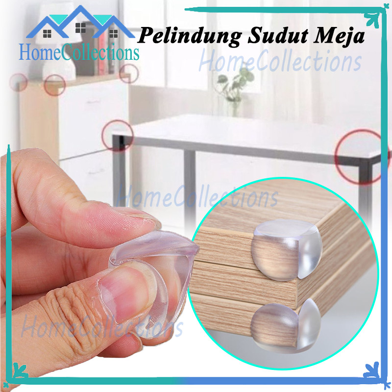 Jual 4PCS Pelindung Sudut Meja Tranparan/Pelindung Sudut Meja Kaca ...