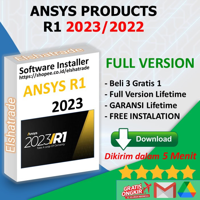 Jual ANSYS PRODUCT R1 2023 / 2022 FULL VERSION AKTIVASI SELAMANYA | Shopee Indonesia