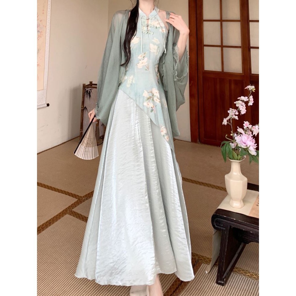 Jual Cheongsam, Hanfu, high-end and niche design French dress | Shopee ...