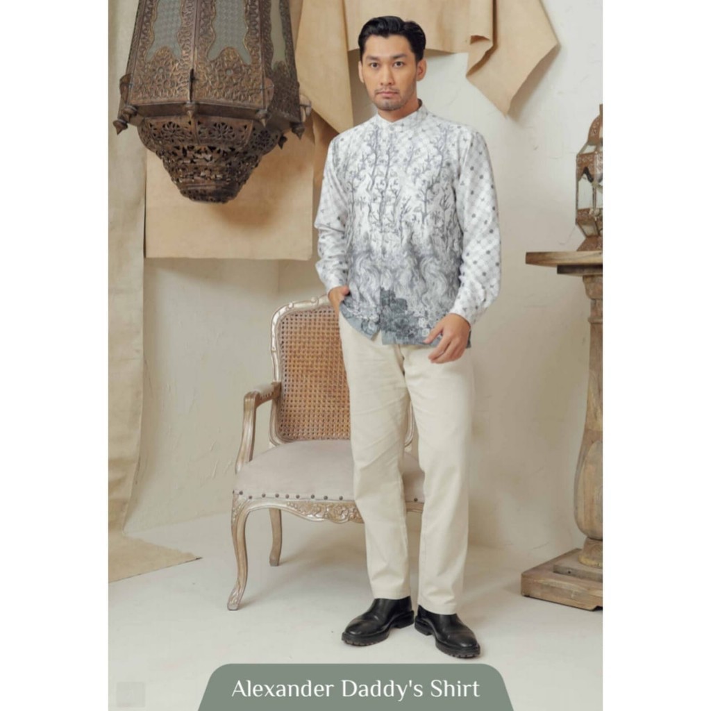 Jual Harlowkids Alexander Daddy's Shirt / Baju Kokoh Pria / Kemeja Pria / Kemeja Harlow | Shopee ...