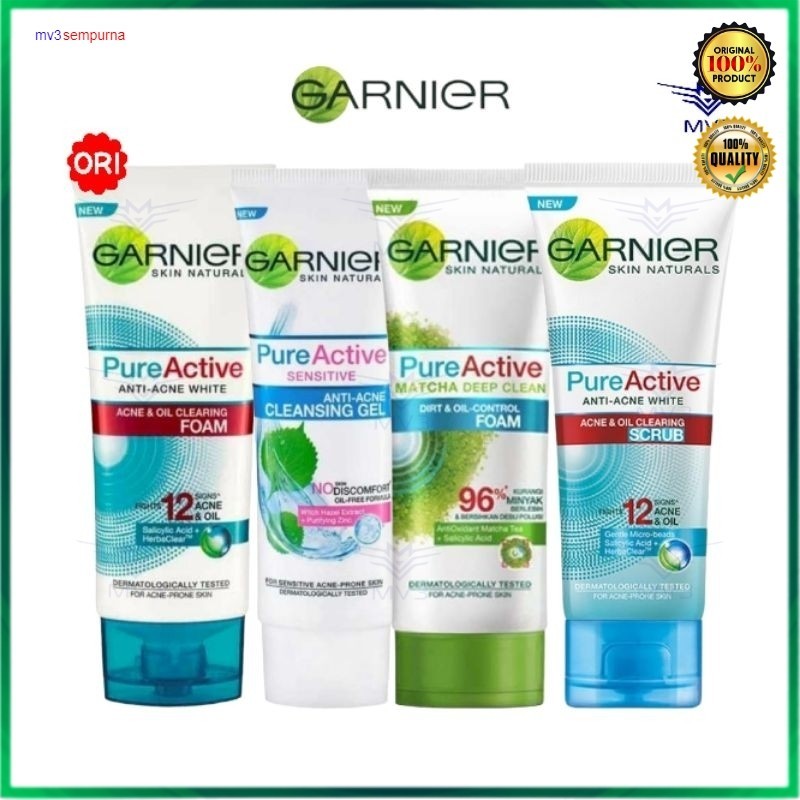 Jual GARNIER Pure Active Facial Foam 100mL | Shopee Indonesia