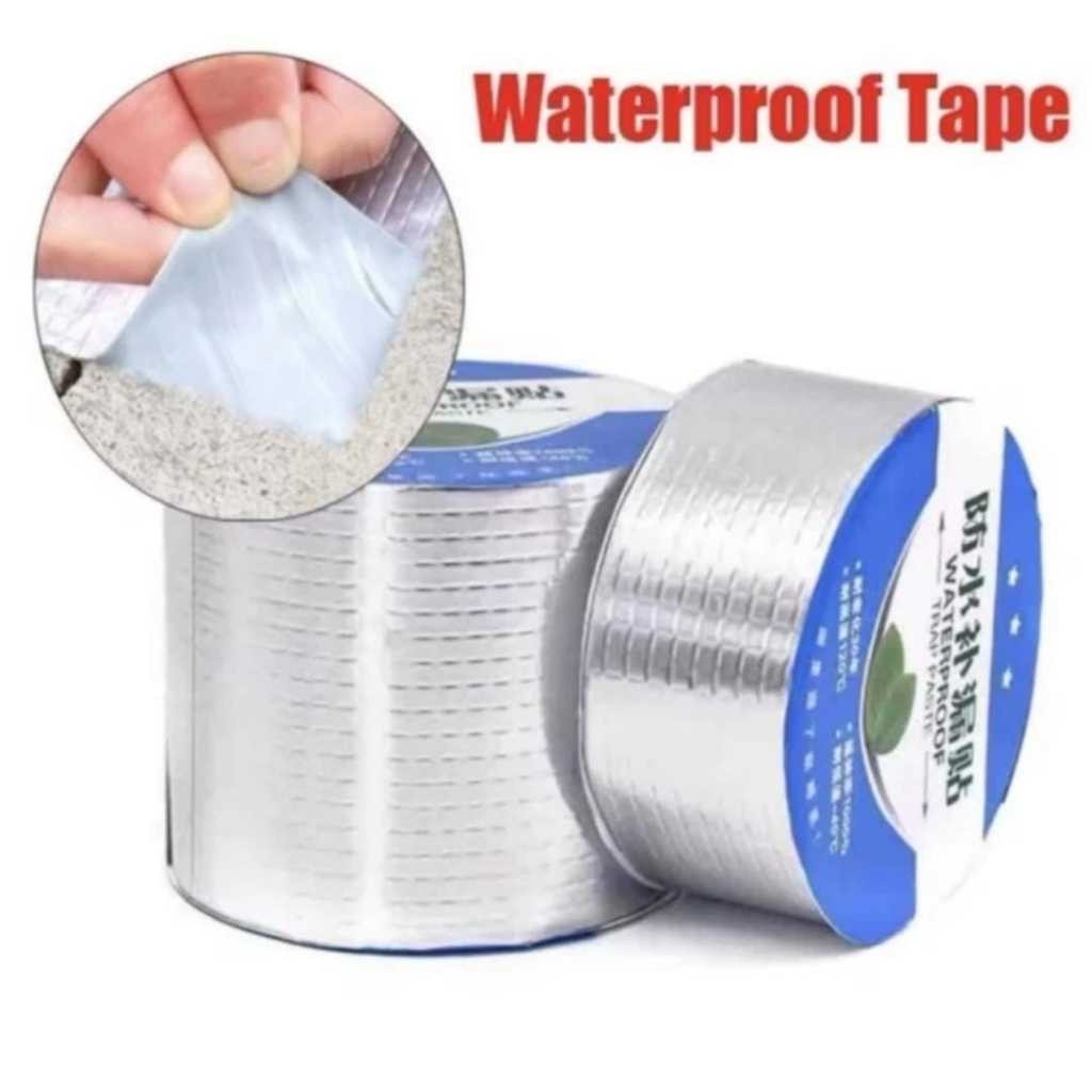 Jual (MC8) LAKBAN ANTI BOCOR 3M 5M 10M LEM ANTI AIR ALUMUNIUM FOIL BUTYL SUPER WATERPROOF TAPE ...