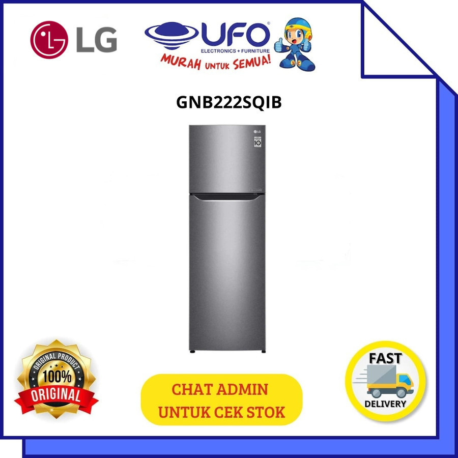 Jual LG KULKAS 2 PINTU LG INVERTER 220 LITER - GNB222SQIB | Shopee ...