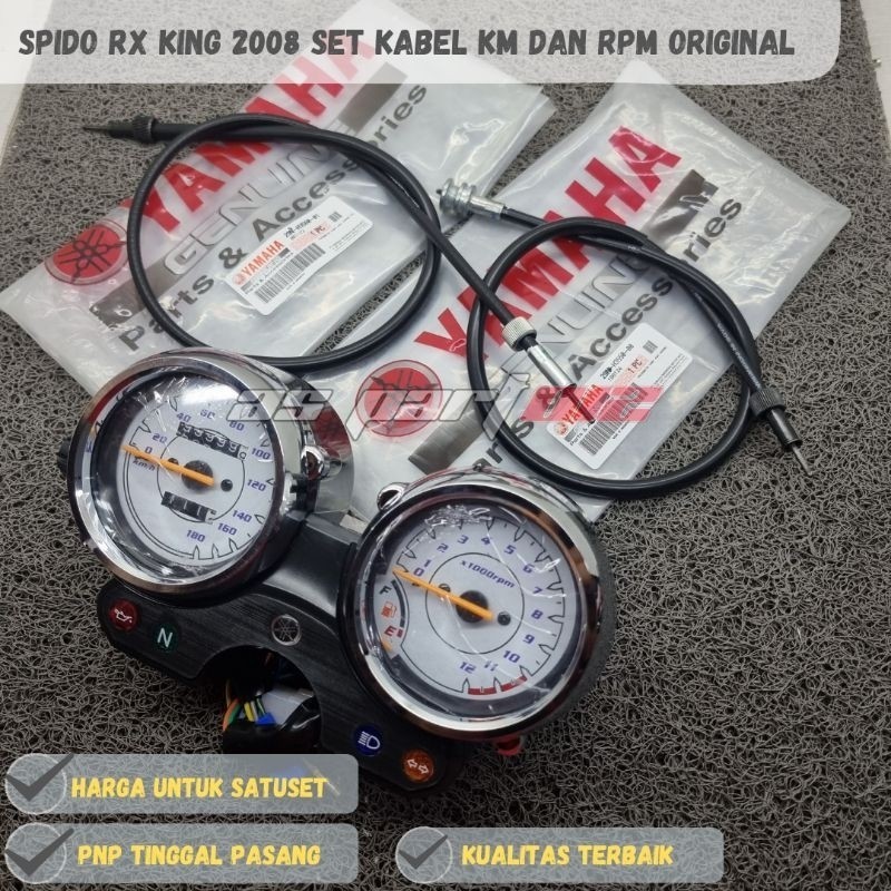 Jual SPIDOMETER SPIDO ASSY RX KING NEW 2008 LOKAL SET KABEL KM DAN ...