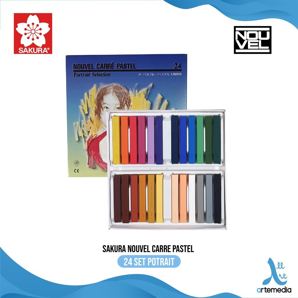 Jual Sakura Soft Pastel Set 24 Portrait Color Nouvel Carre Pastel ...