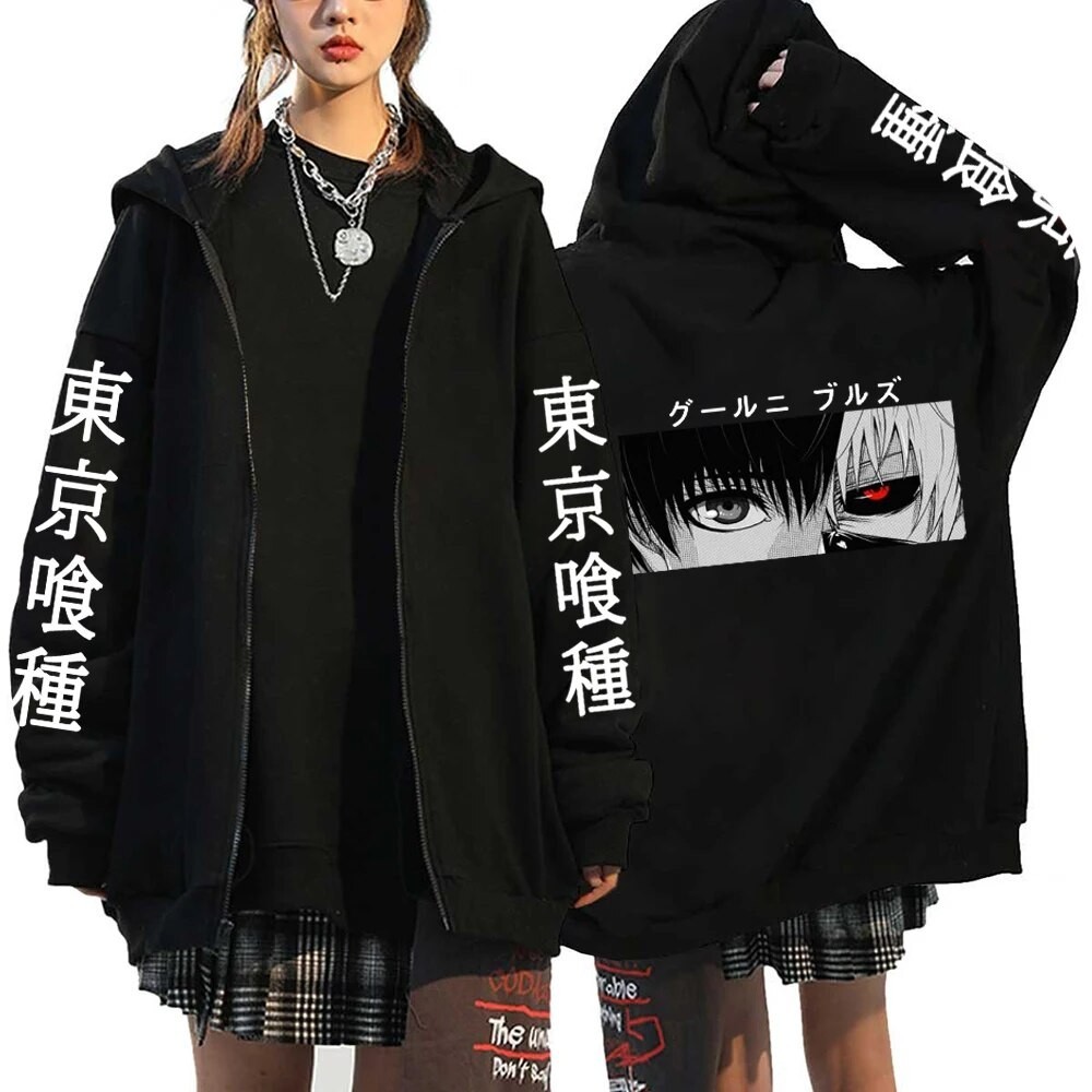 Jual Jaket Zipper Tokyo Ghoul - Kaneki Ken Jacket | Shopee Indonesia