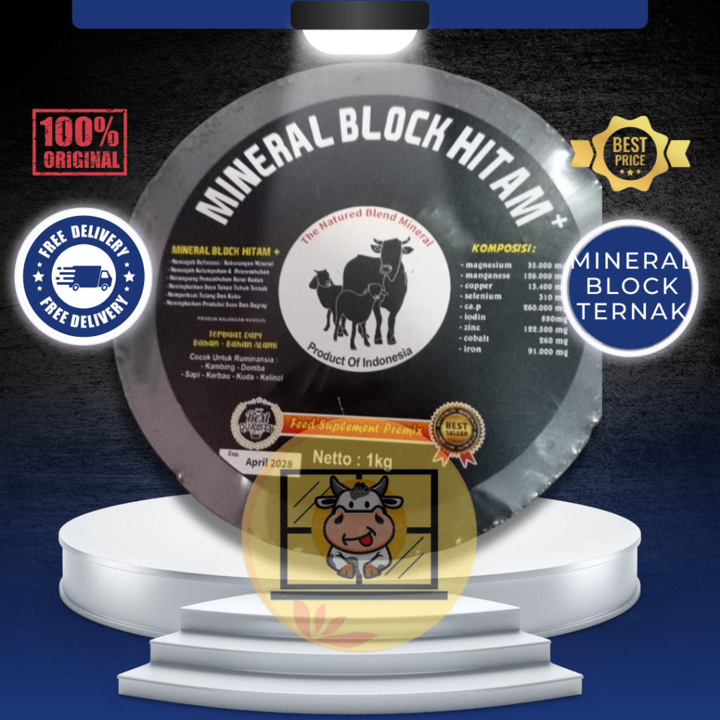 Jual MINERAL BLOK HITAM ORIGINAL 1 KG - Premium New Formula Premix ...