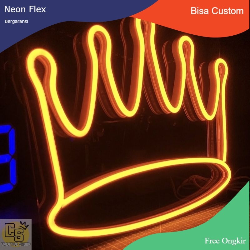 Jual Neon flex Neon Sign 12v Model Mahkota | Shopee Indonesia