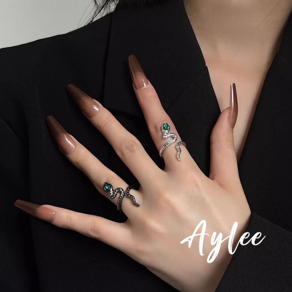 Jual 【Aylee】Cincin ular pasang nasional cincin ular ceruk perempuan ...