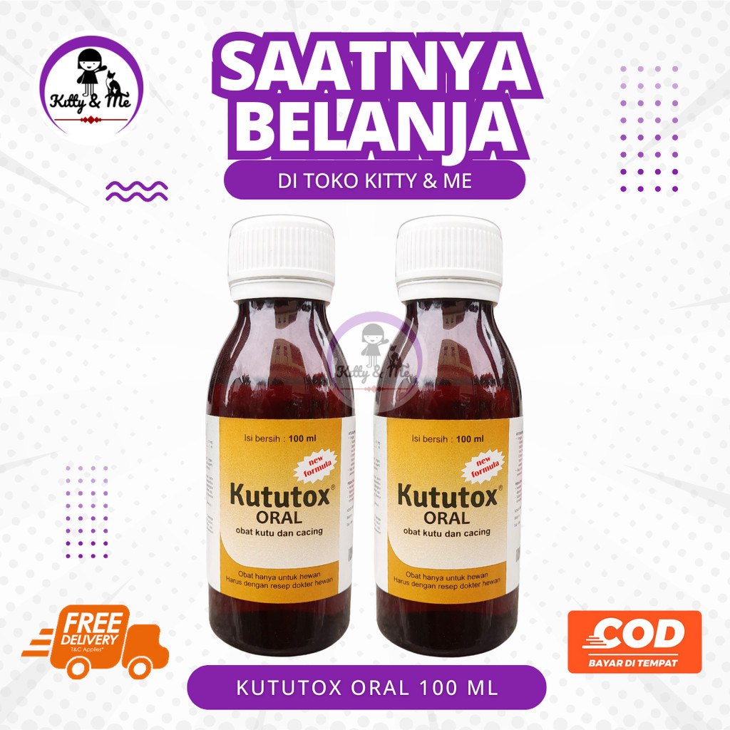 Jual KUTUTOX ORAL 100 ML - Obat Kutu dan Cacing Oral Sapi Kambing Domba ...