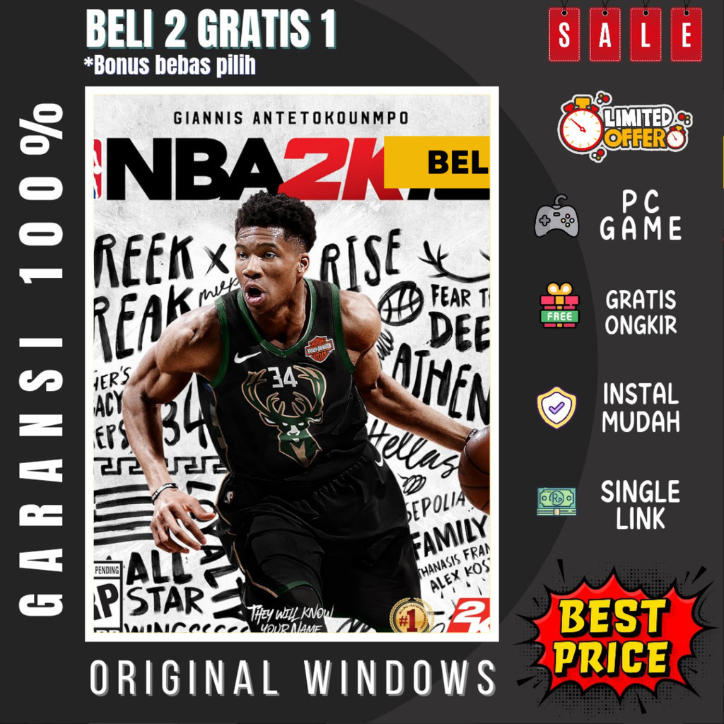 Jual NBA 2K19 - GAME PC - GAME LAPTOP - PC GAMES - BELI 2 GRATIS 1 - ORIGINAL WINDOWS - GARANSI ...