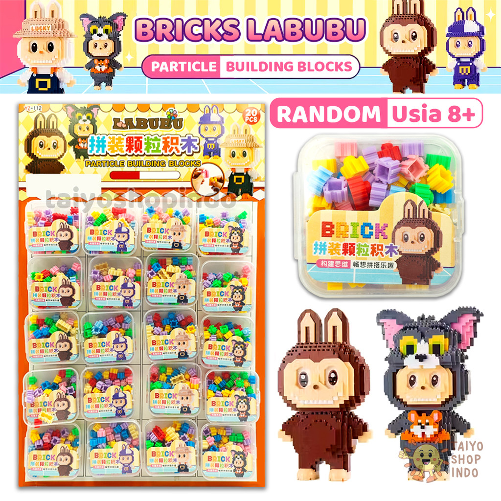 Jual TAIYO Mini Bricks Labubu 3D Karakter Micro Building Nano Block ...