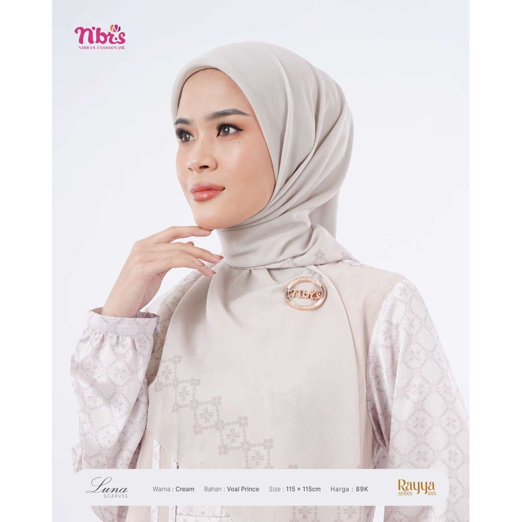 Jual Scraf Premium Bahan Voal Prince Luna Scarves Hijab Segiempat Motif Polos Simpl By Nibras ...