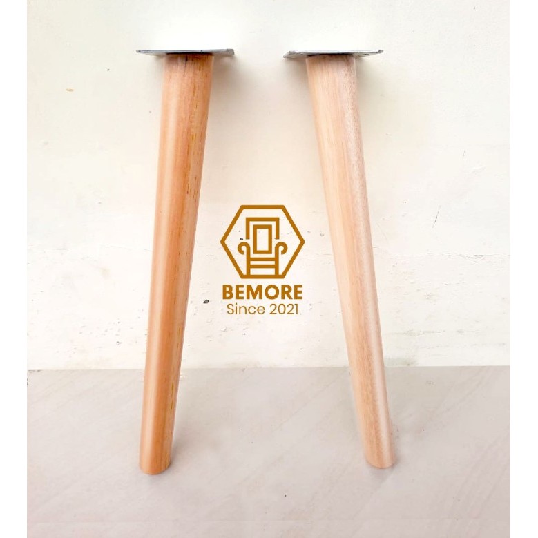 Jual kaki meja kayu bulat bundar scandinavian Angled Cone Leg Table ...