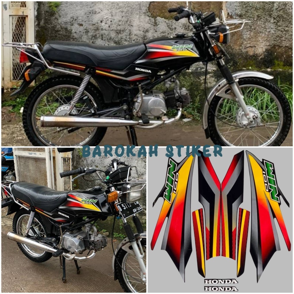 Jual Striping Stiker Polet list motor honda win 100 2002 2003 2004 ...
