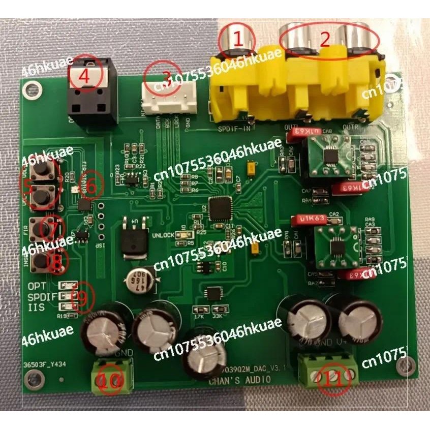 Jual ESS9039Q2M DSD Soft Control Decoding Board DSD Hardware Decoder ...