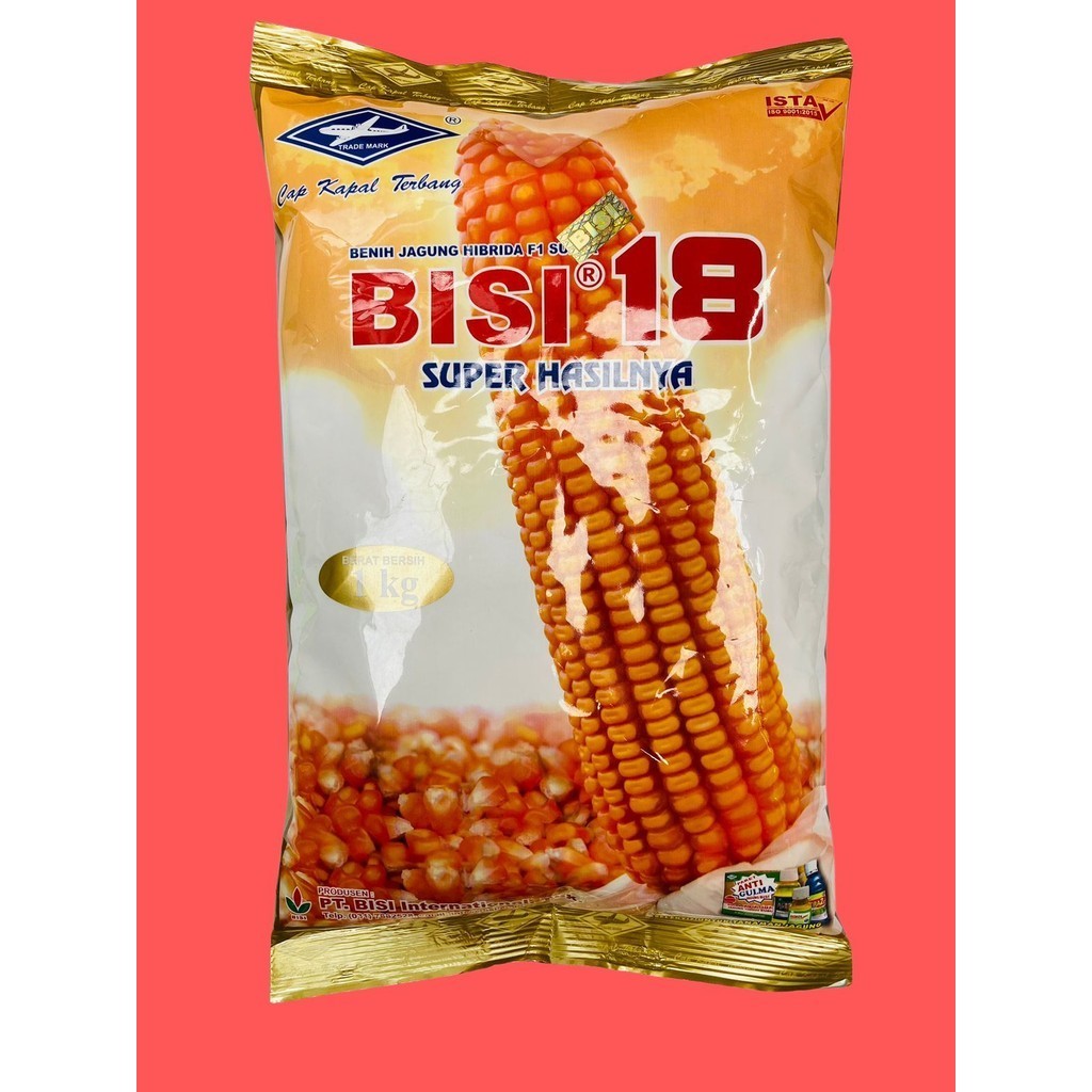 Jual Benih jagung BISI 18 super hibrida dari cap kapal terbang kemasan ...