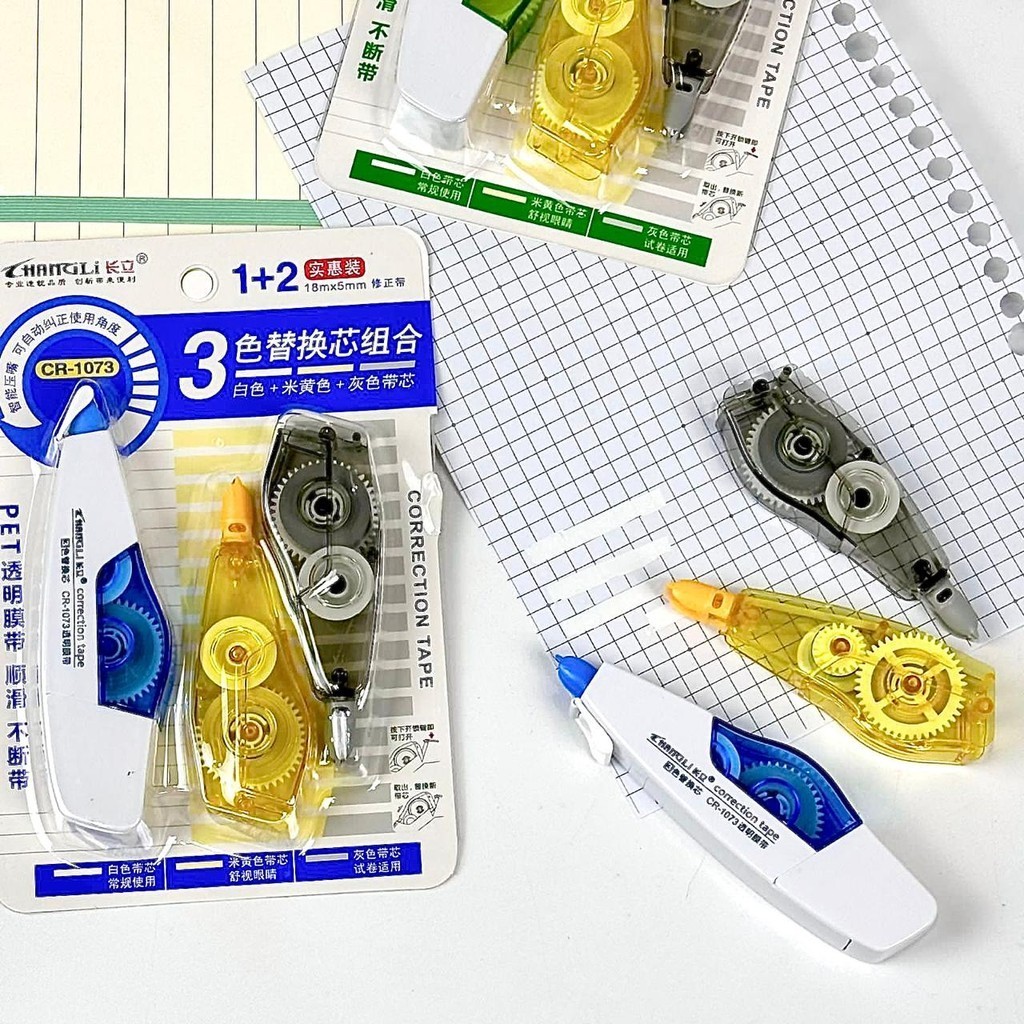 Jual BOS Correction Tape+Refill/Correction Tape 18m x 5mm/Tipex Roll ...