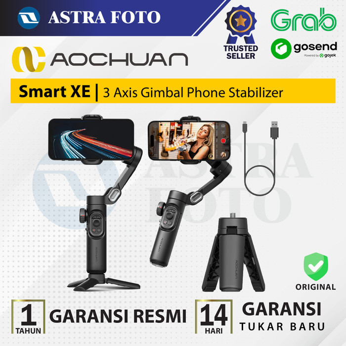 Jual AOCHUAN Smart XE Handheld 3 Axis Gimbal Phone Stabilizer | Shopee Indonesia