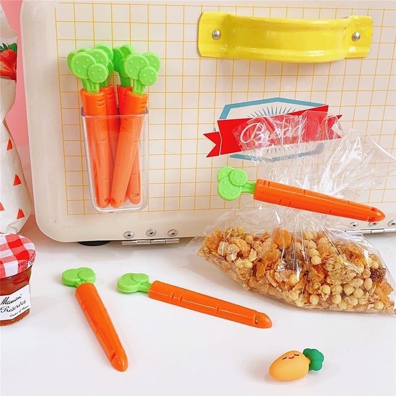 Jual (ISI 1) Penjepit Snack / Kemasan Makanan Lucu Bentuk Wortel ...